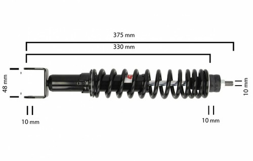 Stoßdämpfer YSS PRO-X , 230mm, für Yamaha Jog 50 | eBay.de