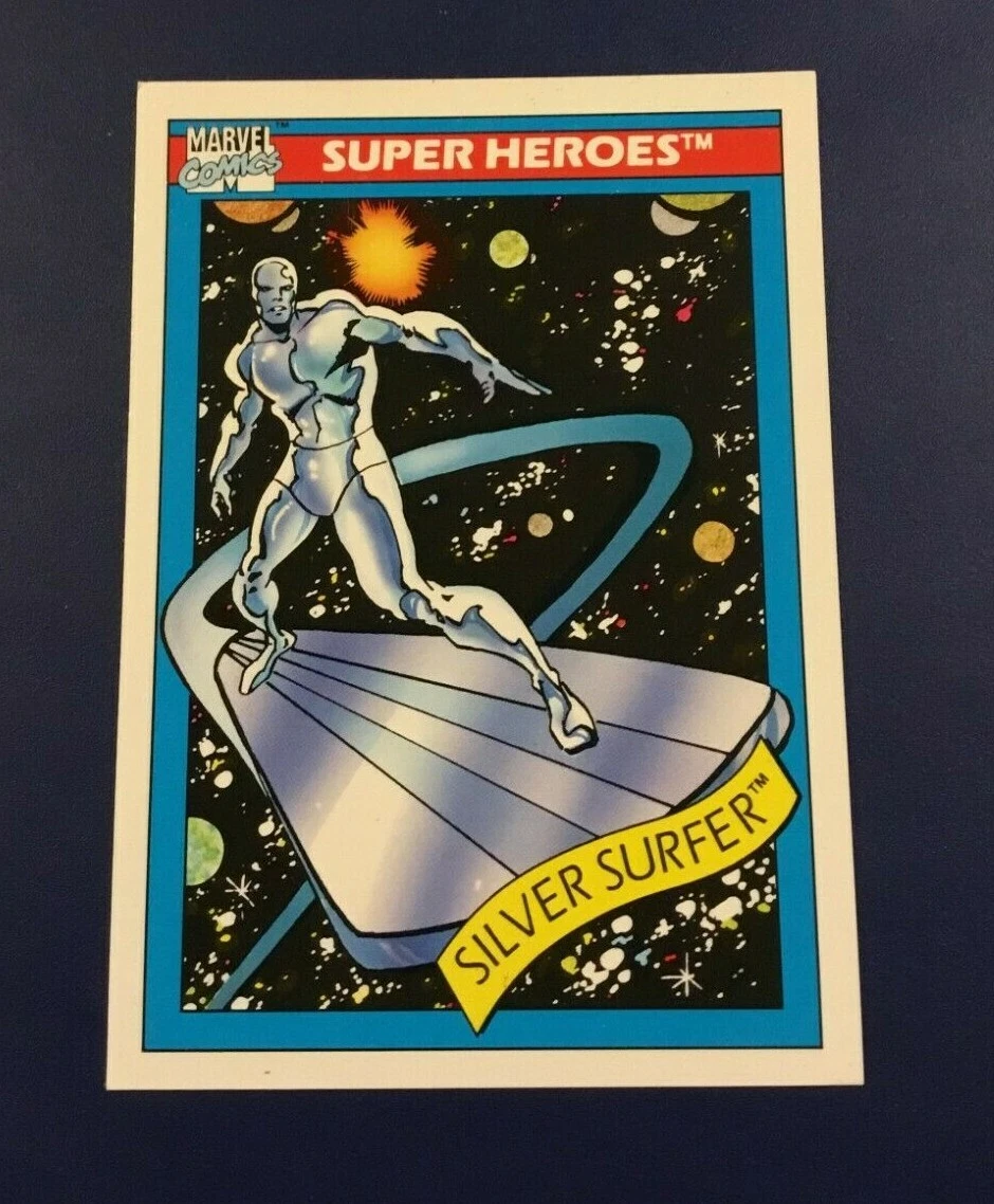 Marvel card 1990 Super Heroes Silver Surfer # 32 www.metawebdesigners.com