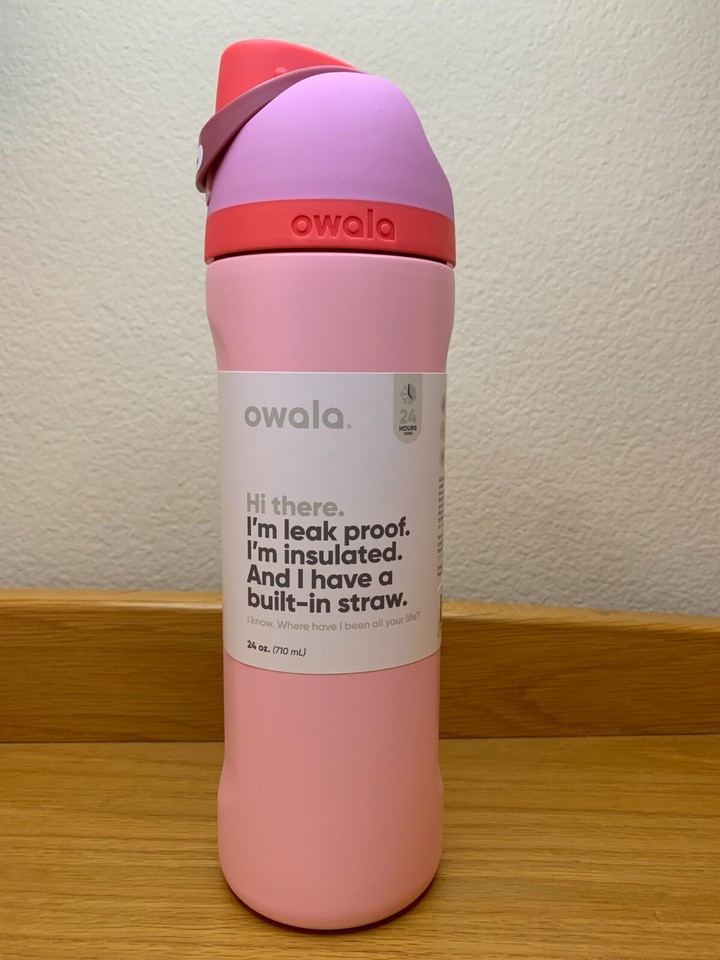 Owala "Angel Food Cake" NEW Spring Color 24oz Free Sip Pink, Coral ...