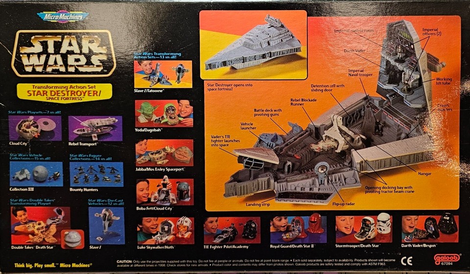 STAR WARS Micro Machines Transforming Playset Star Destroyer/Space ...
