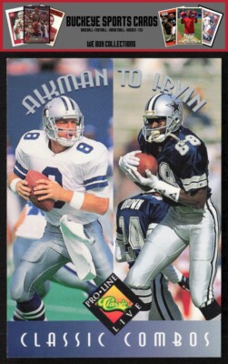 1994 Classic Pro Line Classic Combos Aikman to Irvin Troy Aikman #390 ...