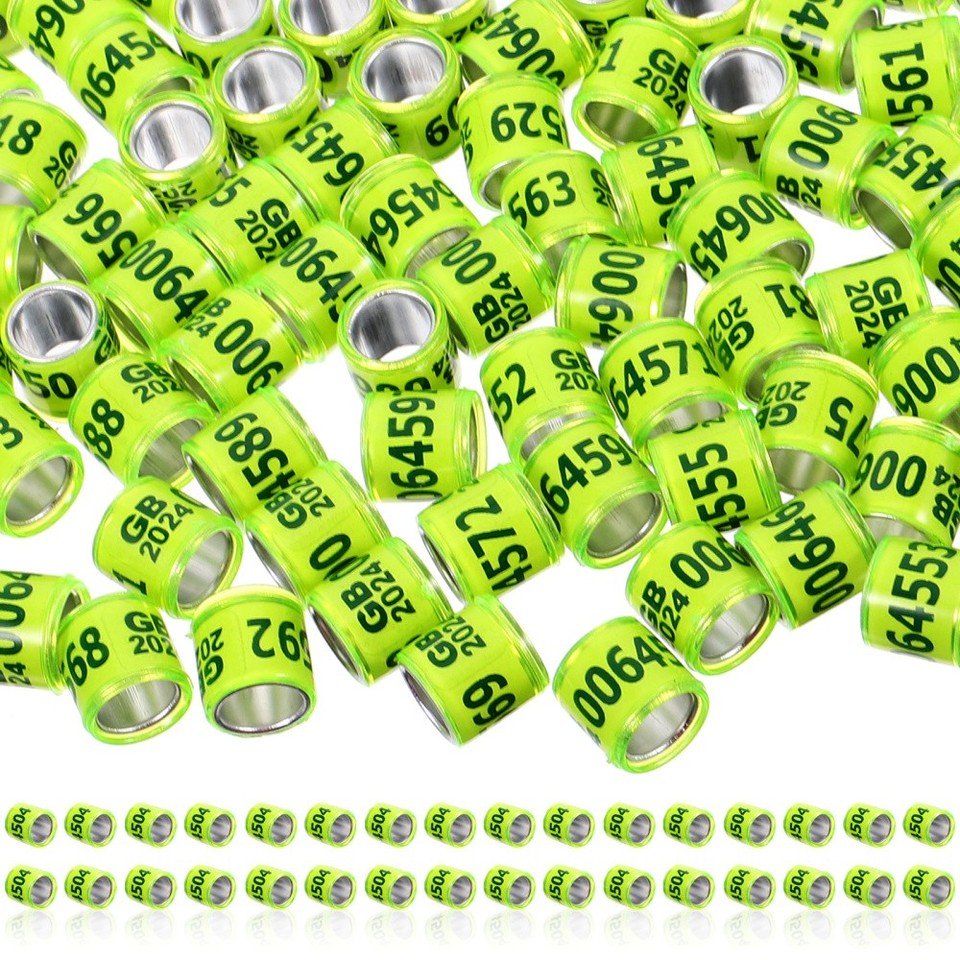 100 Pcs Pigeon Leg Rings Race Pigeons Accessories Bird Canary Bands | eBay