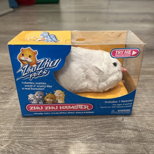 Zhu Zhu Pets Hamster Chunk White in Original Package 2008 NIP Sealed | eBay