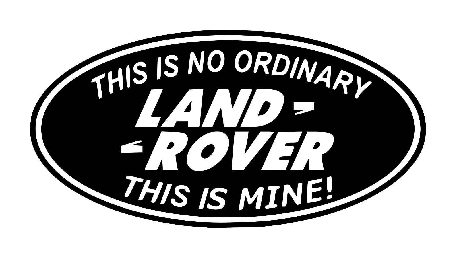 Land Rover Funny Sticker Quote Decal Car Logo Garage Body Panel- | eBay