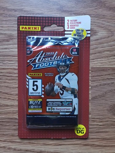 2022 Panini Absolute Football Blister Sealed 2 Packs 3 Exclusive Brock ...