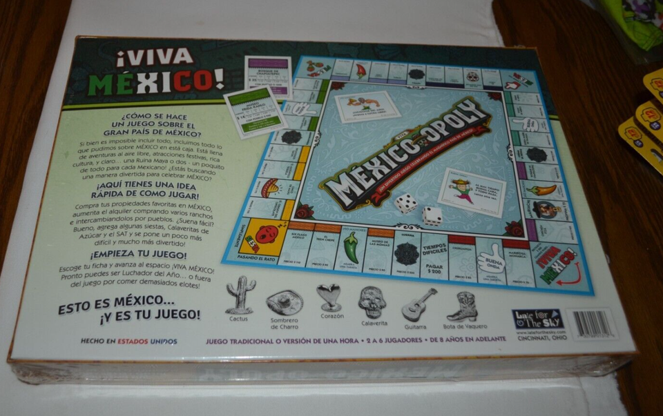 MEXICO-OPOLY 2023 BOARD GAME LIKE MONOPOLY FACTORY SEALED !! | eBay