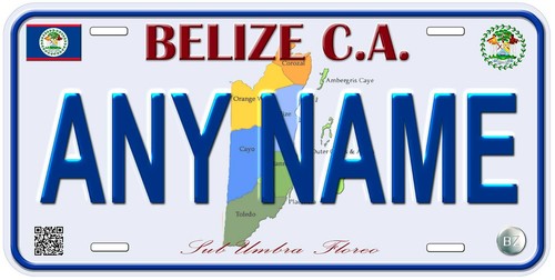 Belize Any Name Personalized Novelty Car License Plate | eBay