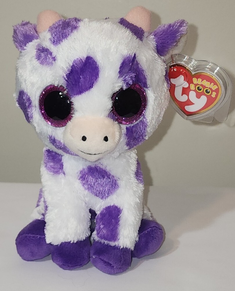 Ty Beanie Boos Set - ETHEL (Cow) & FLINT (Dragon)(6 Inch) NEW MWMTs ...