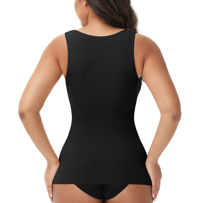 Women Compression Tank Cami Tummy Control Waist Trainer Body Shapewear ...