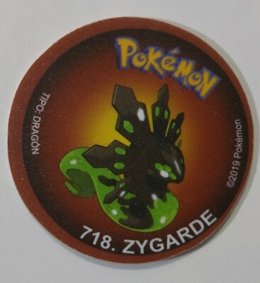 TAZO POKEMON DKV #718 ZYGARDE 50% 2019 Kalos PERU South America Pogs ...