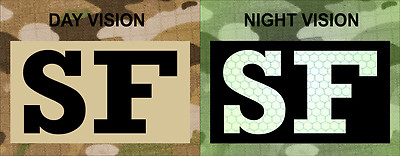 SF IR MAGIC BLACK ON TAN solasX PATCH 3.5"X2" W/VELCRO® BRAND FASTENER ...