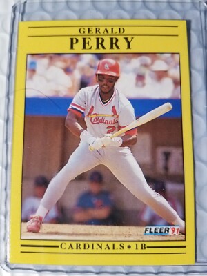GERALD PERRY ST. LOUIS CARDINALS 1991 FLEER BASEBALL CARD #U-119 | eBay
