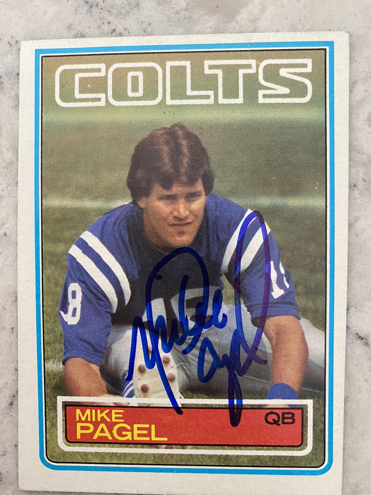 Mike Pagel signed BALTIMORE COLTS card 1983 Topps | eBay