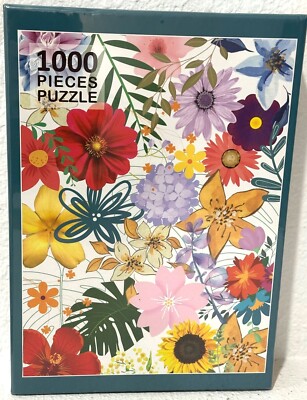 New Sealed Floral 1000pc Jigsaw Puzzle by B Creative 27"x20" | eBay