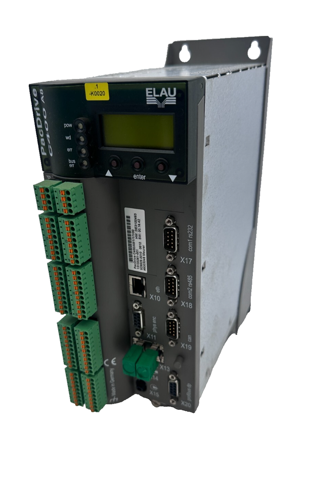 ELAU Pacdrive C400 A8 C400/ A8/ 1/1/1/00 13130261-001 Hw: 2IE3100463 Sw ...