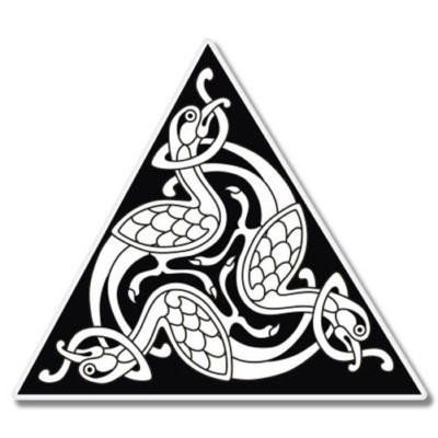 Celtic Triangle Design Birds Car Laptop Phone Vinyl Sticker - SELECT ...