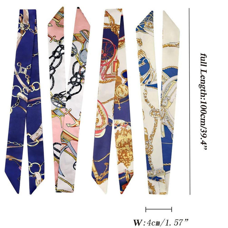 10PCS Womens Scarfs for Bag Handles Scarf Band Hair Neck Scarves ...