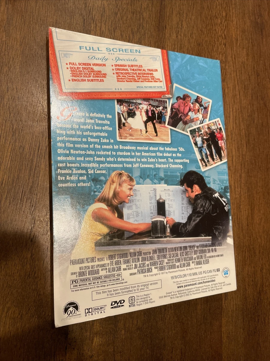 Grease Dvd Full Screen