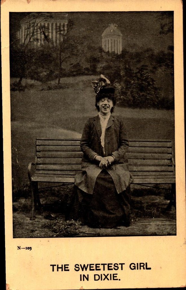 Vintage 1908 Humor Postcard- "The sweetest girl in dixie" -bk45 | eBay