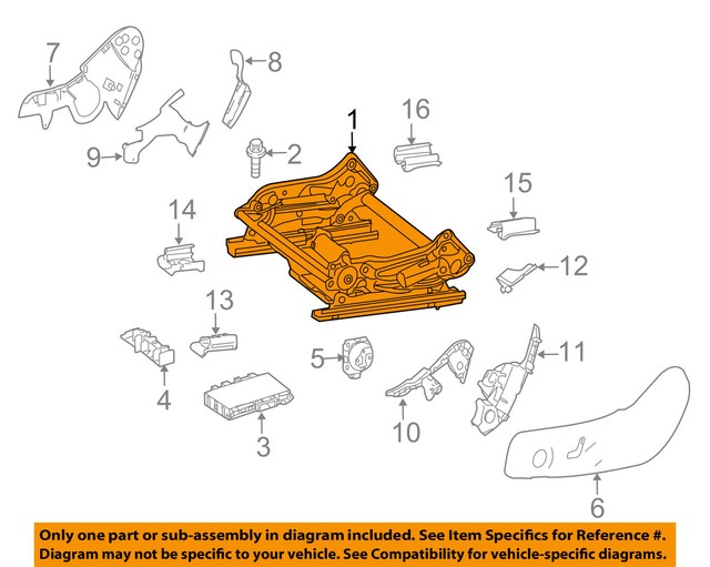 Mercedes MERCEDES-BENZ OEM Power Seat-Bottom Base Tracks Adjuster ...