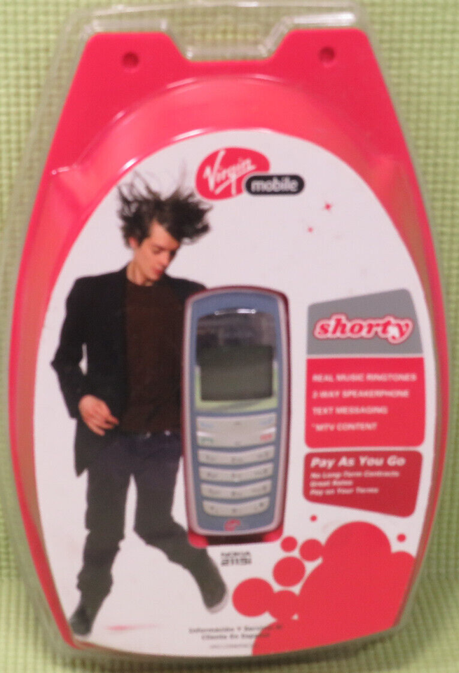 Virgin Mobile Shorty - Nokia 2115i - Candy Bar 2005 Cell Phone *NEW ...