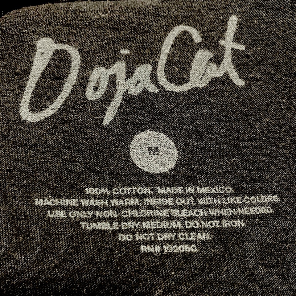 Doja Cat PLANET HER T-Shirt/ Adult (M) SLIM Black Official 100% Cotton ...