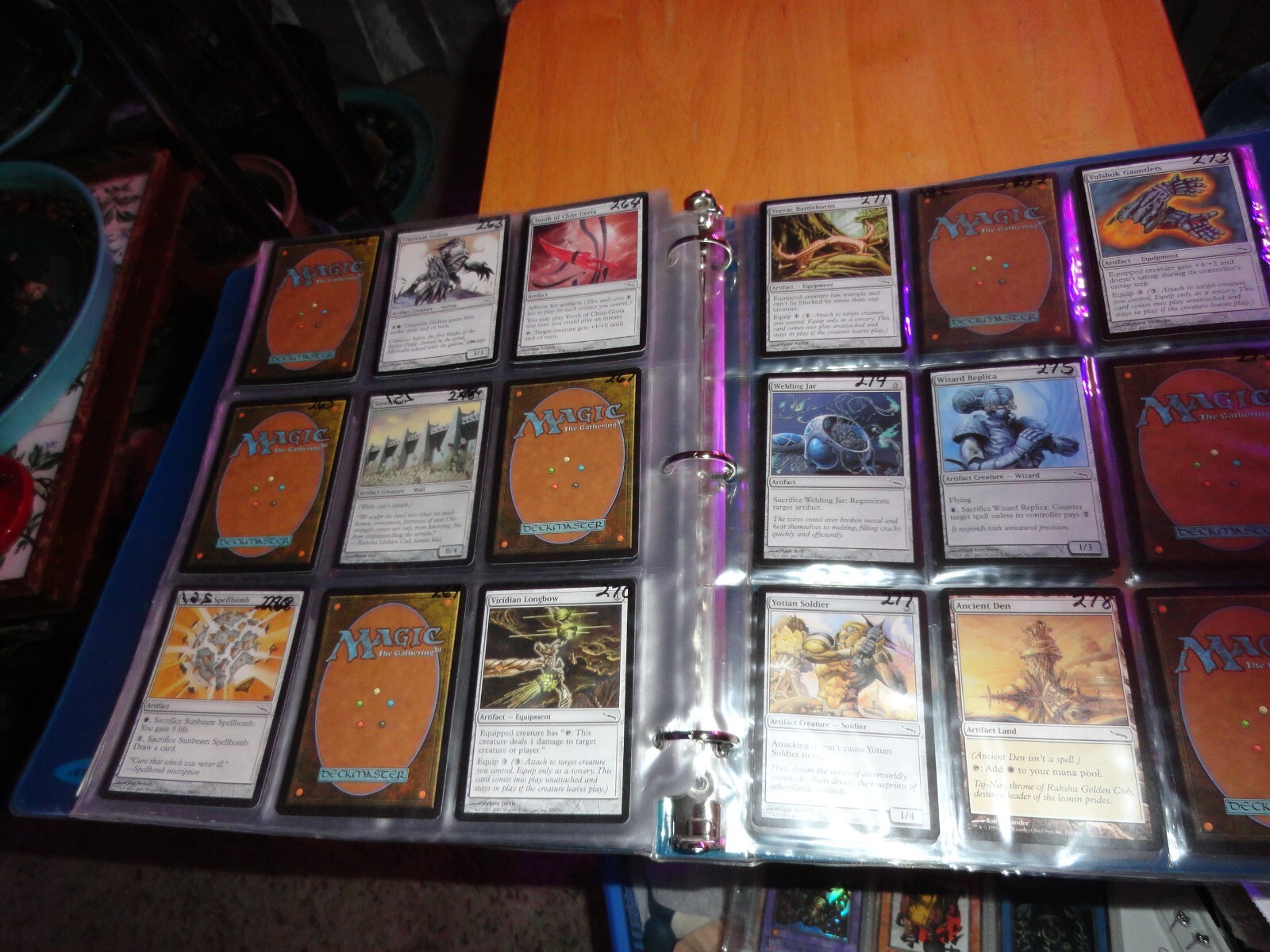 MTG Binder Mirrodin Deck 200 EXC MINT Vintage Cards Collection Set ...