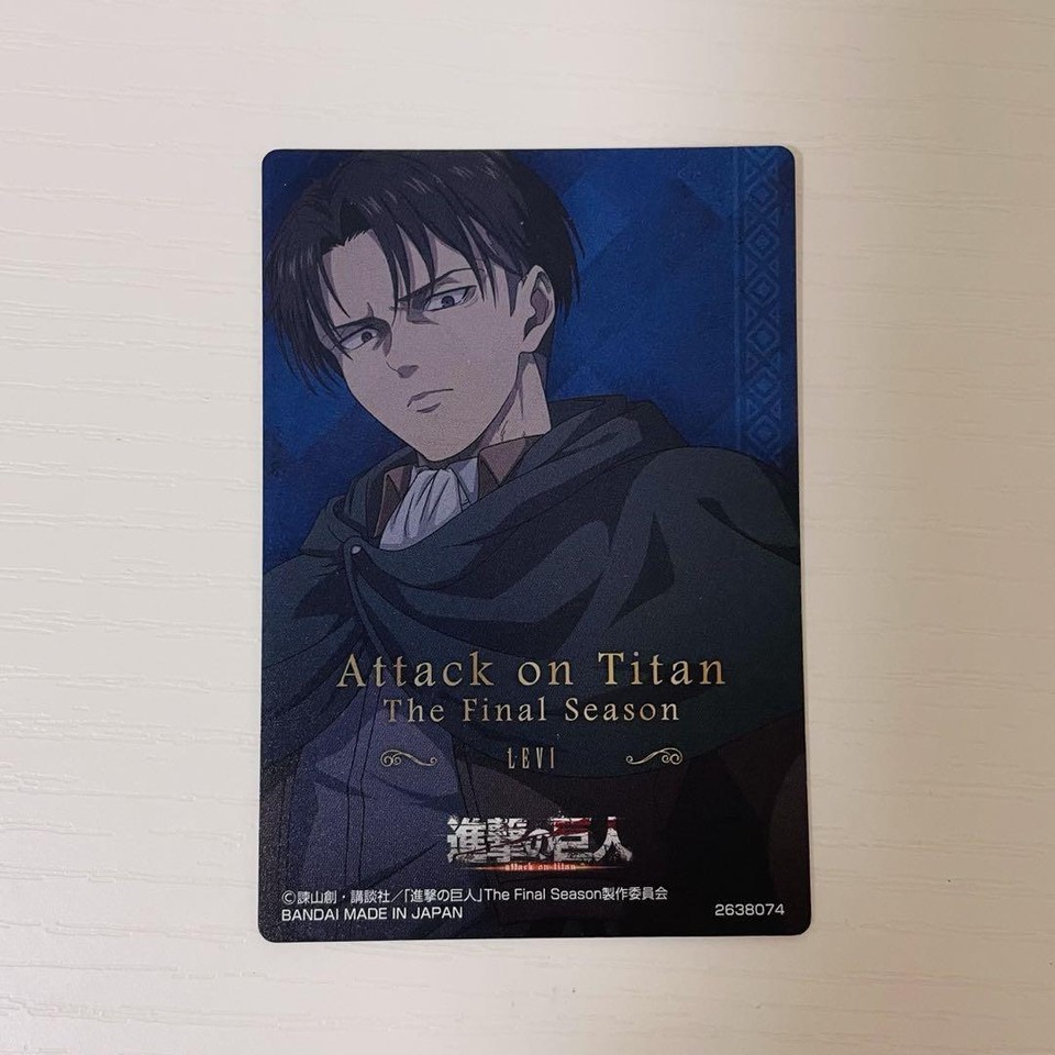 Attack On Titan Levi Card | eBay