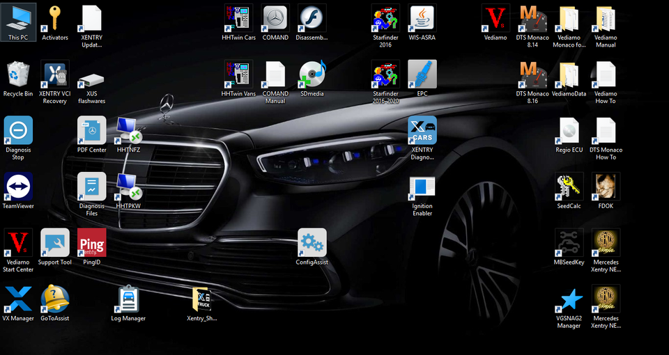 Mercedes Benz DOIP C4 SDS with 2023.09 Xentry DAS WIS EPC STARFINDER ...