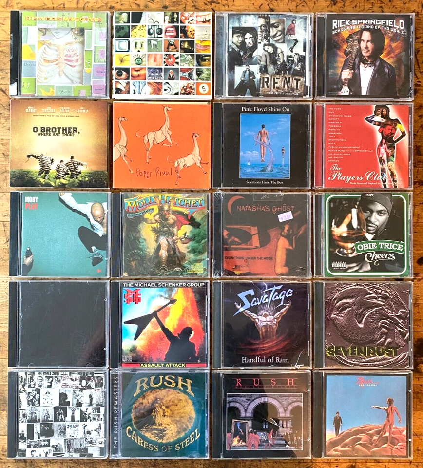 220 Rock/Pop/Hip Hop CDs - Cheap Trick, Fatboy Slim, Rush, Underworld ...