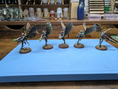 Warhammer 40k Aeldari Drukhari Proxy Scurges Swooping Hawks Conversion ...