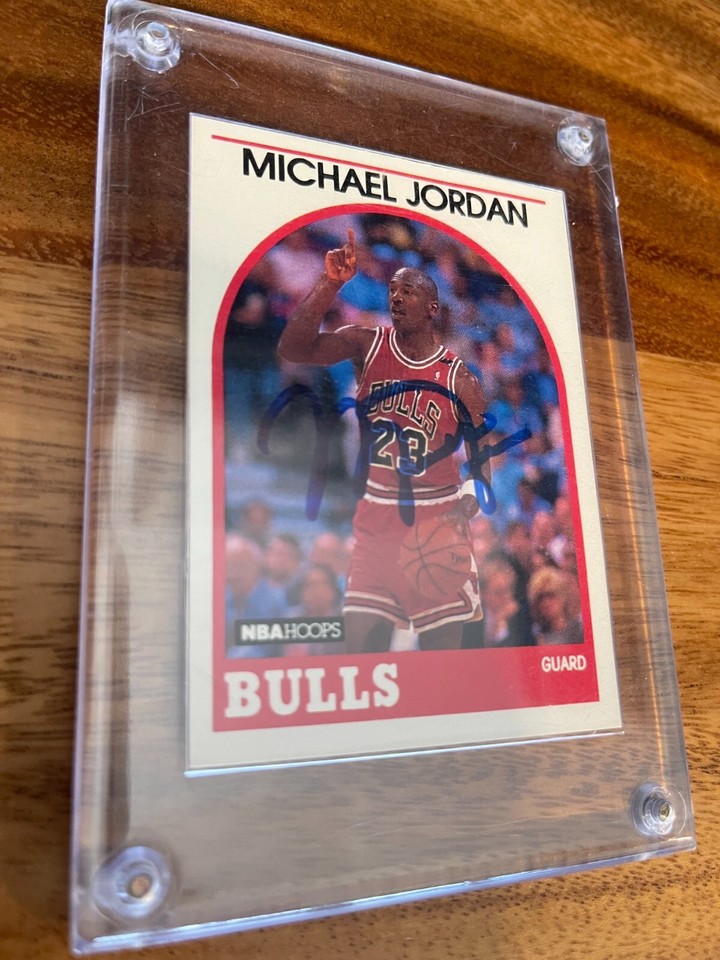 Michael Jordan Autograph Card - NBA Hoops 1989 #200 - Mint Condition | eBay
