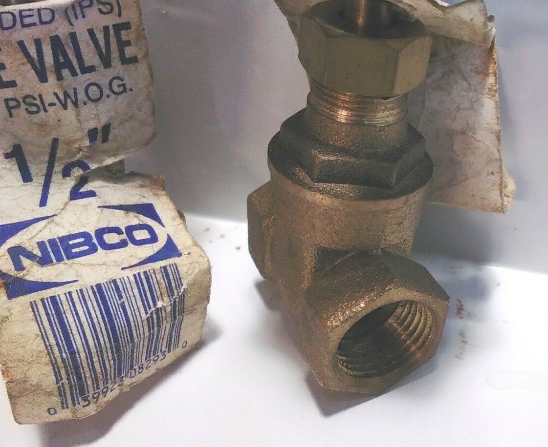 Two 1/2" inch Nibco Brass Threaded IPS Ball Valve 200W New Old Stock | eBay