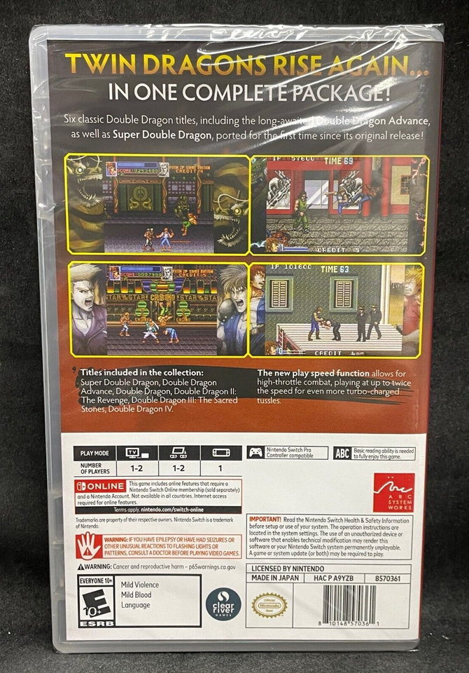 Double Dragon Collection (LRG) (Nintendo Switch) BRAND NEW | eBay