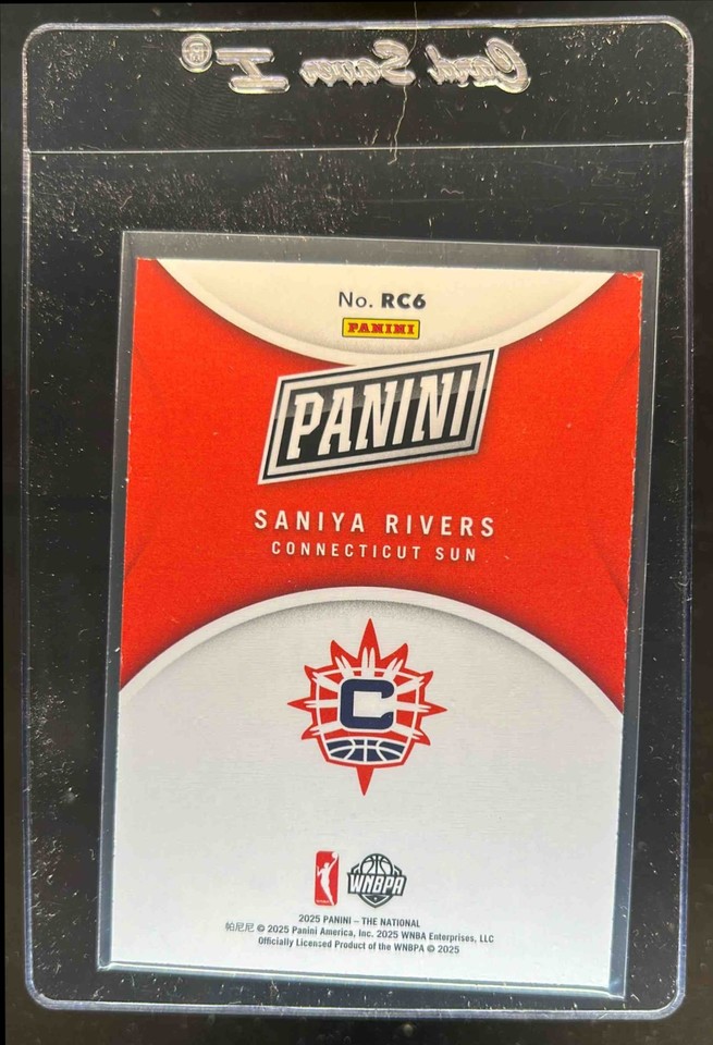 2025 Panini NSCC Silver Packs Saniya Rivers Rookies RC Diamond Plate # ...