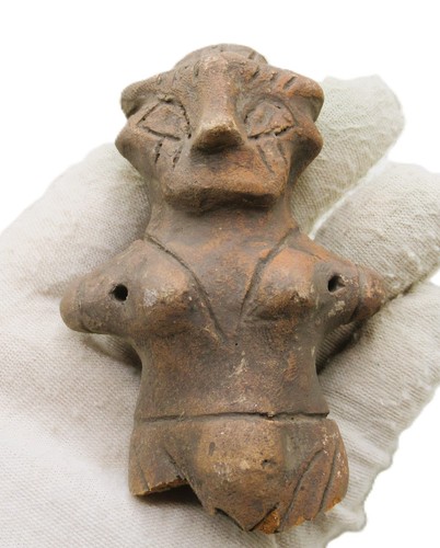 ANCIENT VINCA NEOLITHIC STONE CARVED STATUETTE ALIEN-LIKE FIGURINE ...