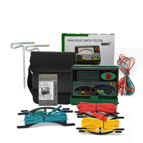 Megohmmeter 0-2000 Ohm Real Digital Earth Tester DY4100 Ground ...