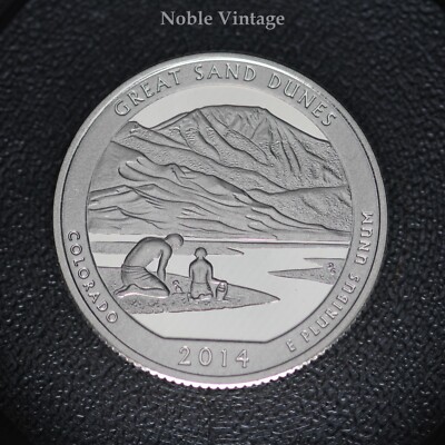 2014 S Proof Great Sand Dunes Quarter - From a Clad Proof Set | eBay