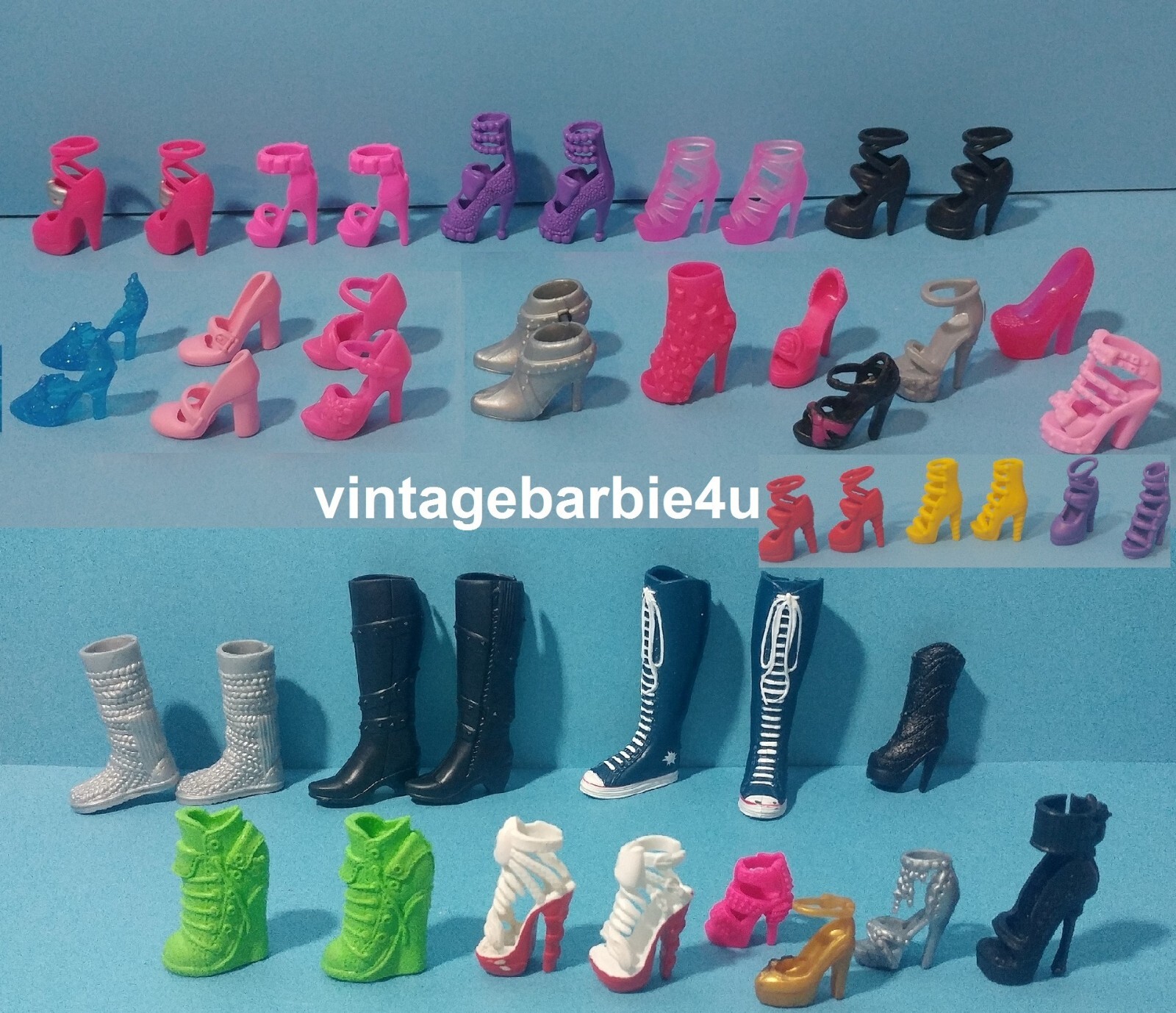 Barbie Doll Shoe Lot High Heel Variety Fashionistas Muse Silkstone