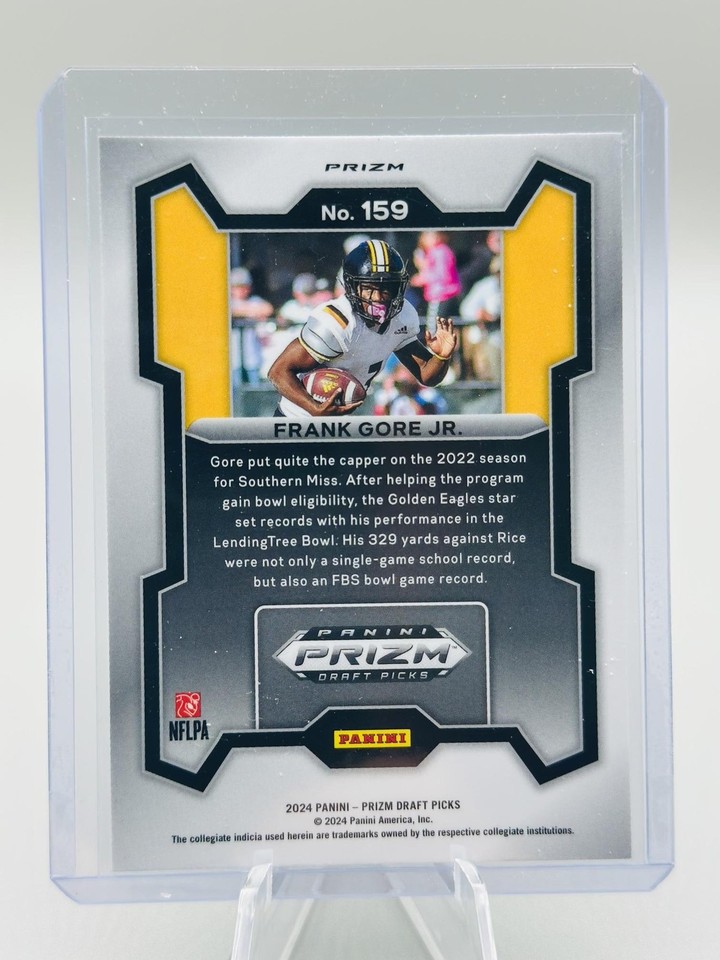 2024 Panini Prizm Draft Picks #159 Frank Gore Jr. Green | eBay