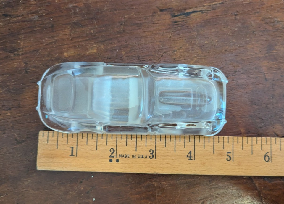 Vintage Hofbauer JAGUAR E-TYPE Crystal Glass Car Model 4.5" Germany ...
