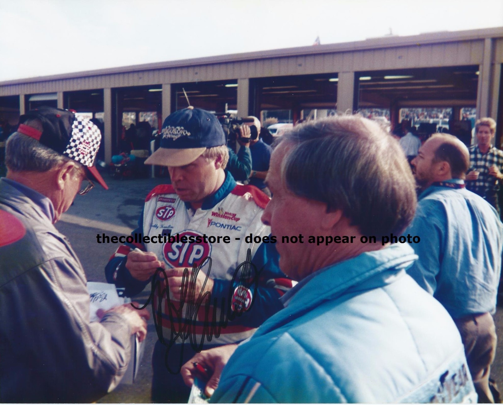 BOBBY HAMILTON AUTOGRAPHED RICHARD PETTY STP RACING NASCAR WINSTON CUP ...
