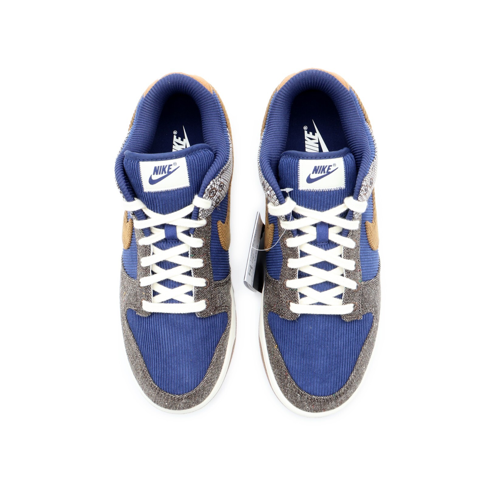 FQ8746-410 Nike Dunk Low PRM Tweed Midnight Navy Baroque Brown Corduroy ...