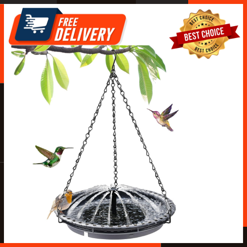 Solar Bird Bath Fountain For Outdoor Solar Powered Hummingbird Water ...