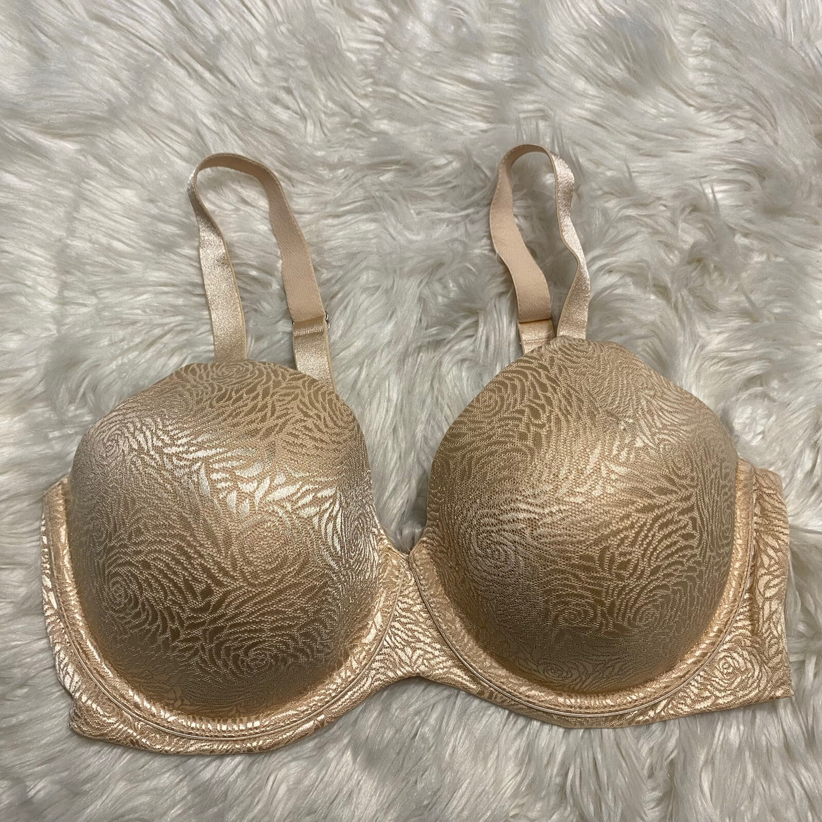 Ambrielle 38DD Bra Beige Everyday Full Coverage Underwire Back Closure | eBay