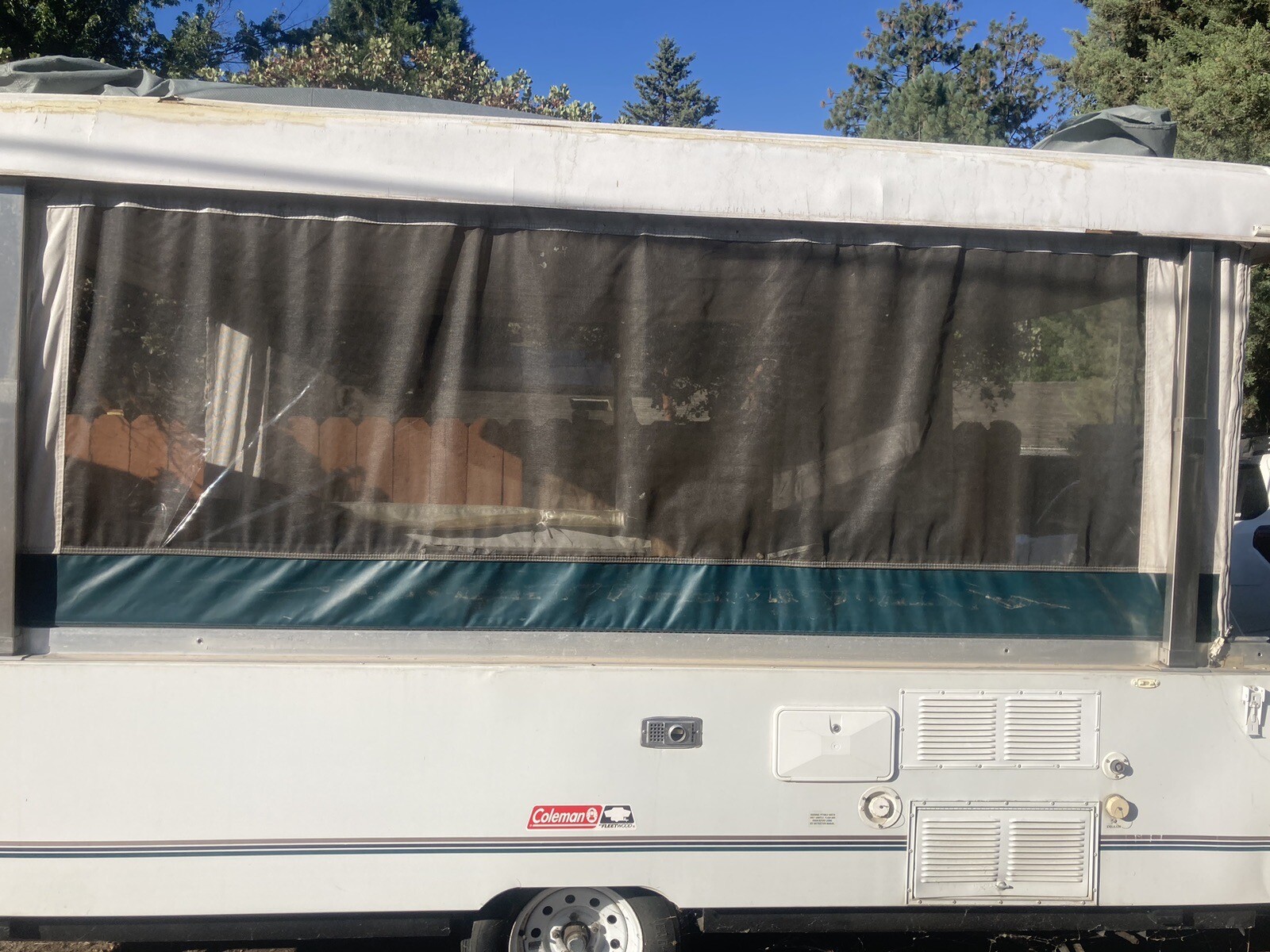 Coleman Pop Up Camper Canvas Window Panel 134” | eBay