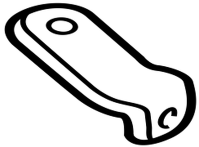 1500A443 Mitsubishi Bracket, air cleaner 1500A443, New Genuine OEM Part ...