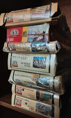 Vintage Con-Cor Model Building Kits Industrial Buildings for Train ...