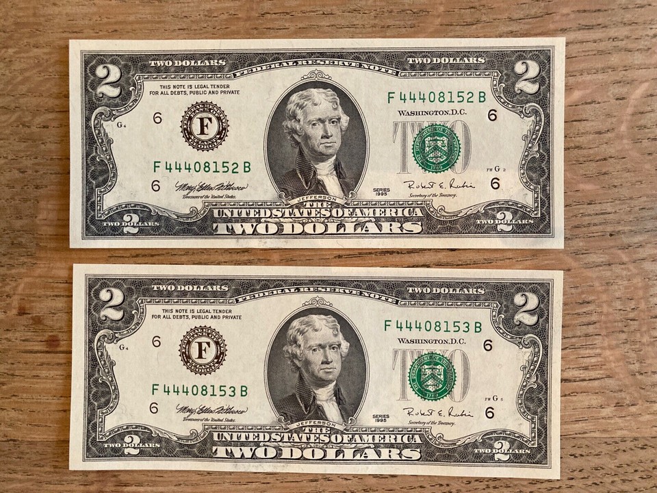 US Paper Money Collection Lot - Select Mint $1 And $2 Notes | eBay