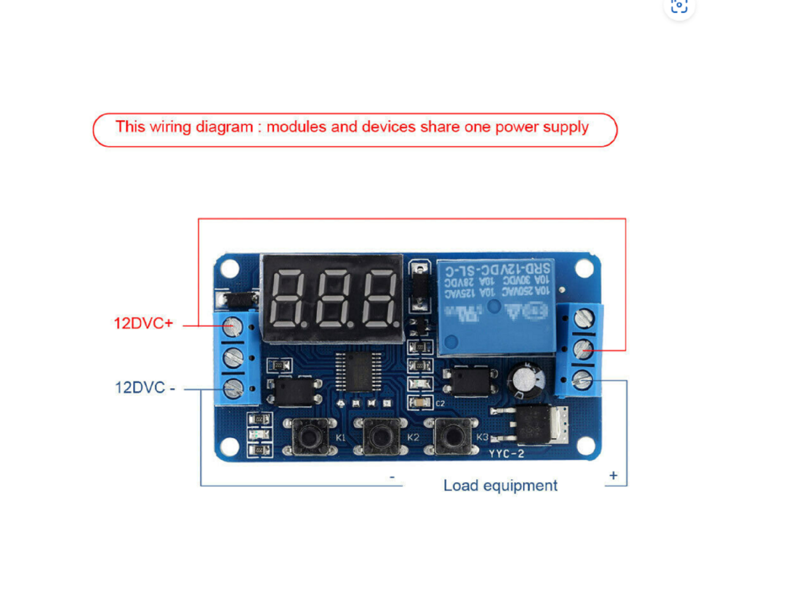 DC 12V LED Automation Delay Timer Control Switch Relay Module with Case ...